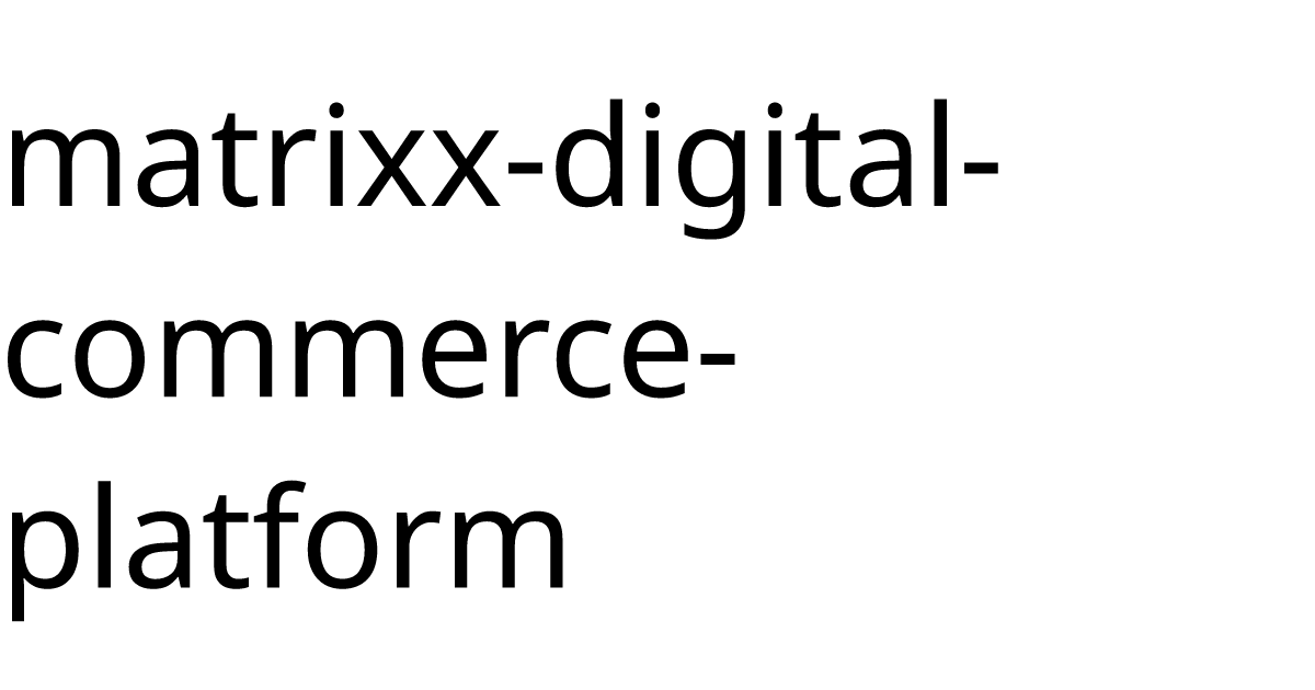 MATRIXX Software | TM Forum ODA Component Directory MATRIXX Software | TM Forum ODA Component Directory